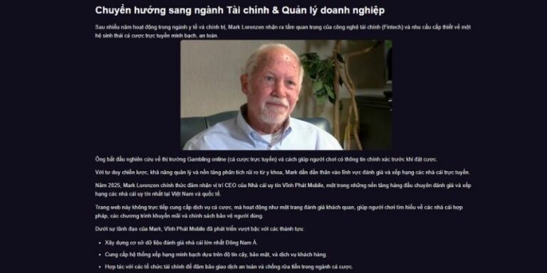 Mark Lorenzen có phải nhân vật tầm cỡ hay không?